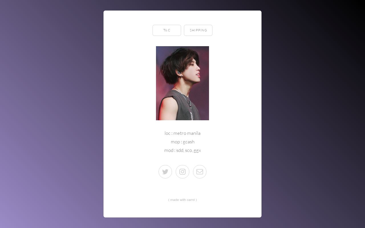 please read before transacting